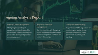MSME Vendor Reports In Tally - Antraweb Technologies | PPT