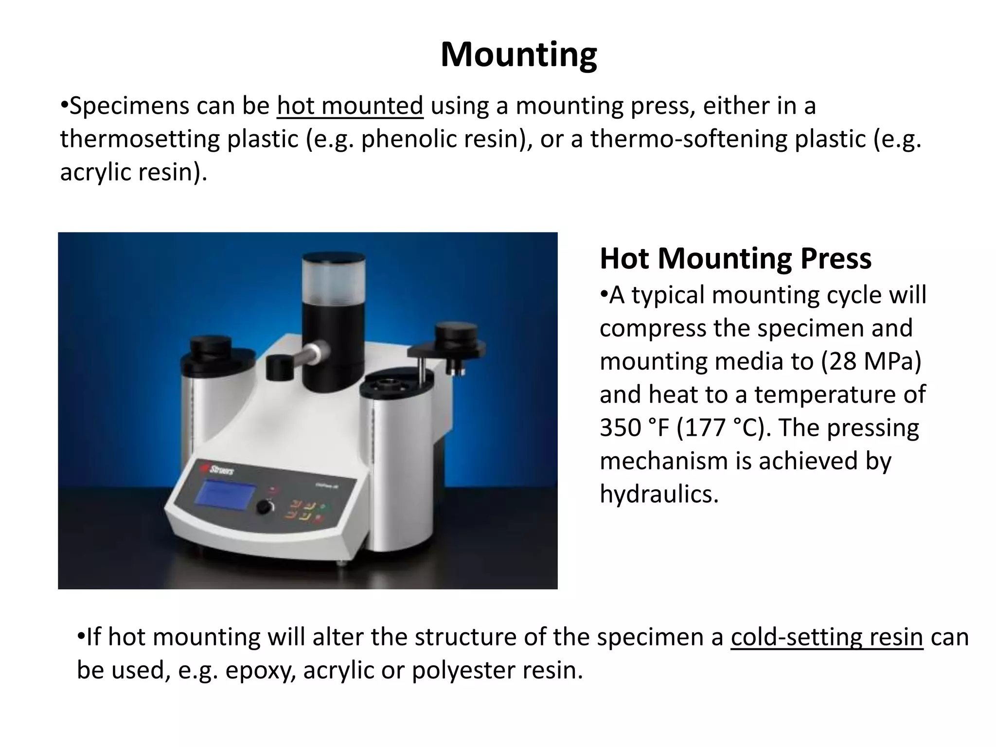 specimen preparation for microscopic observation | PPTX
