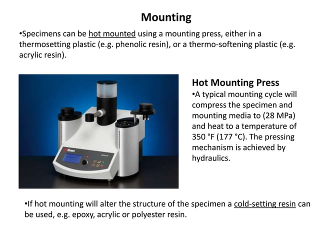 specimen preparation for microscopic observation | PPTX