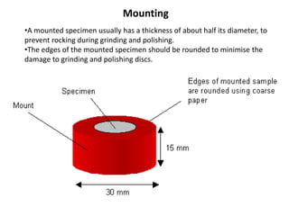 specimen preparation for microscopic observation | PPTX