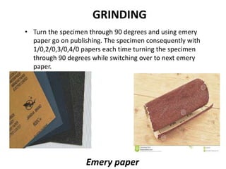 specimen preparation for microscopic observation | PPTX