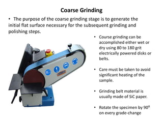 specimen preparation for microscopic observation | PPTX