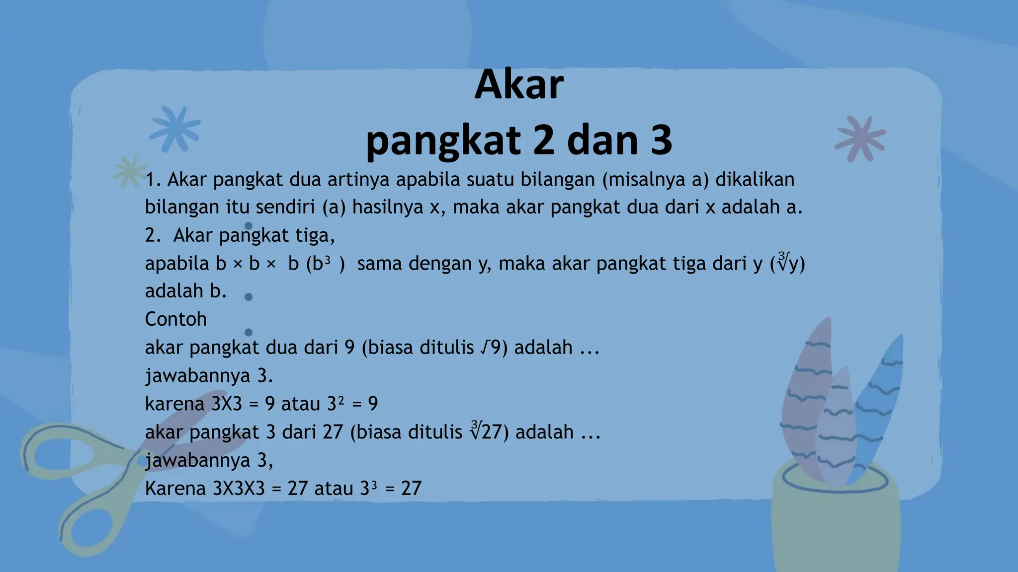 PPT MTK KEL. 1 PGSD B 22. Bilangan Berpangkat dan Bentuk Akar | PPT