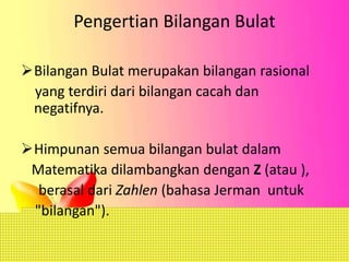 Bilangan Bulat | PPTX