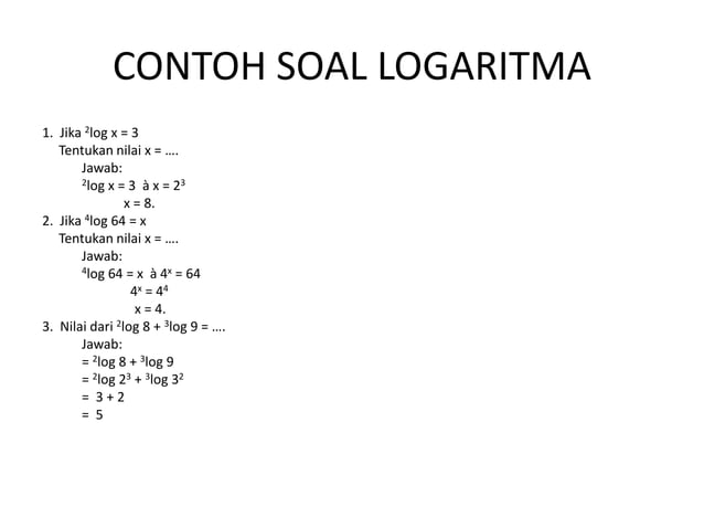 Ppt mtk logarita | PPTX
