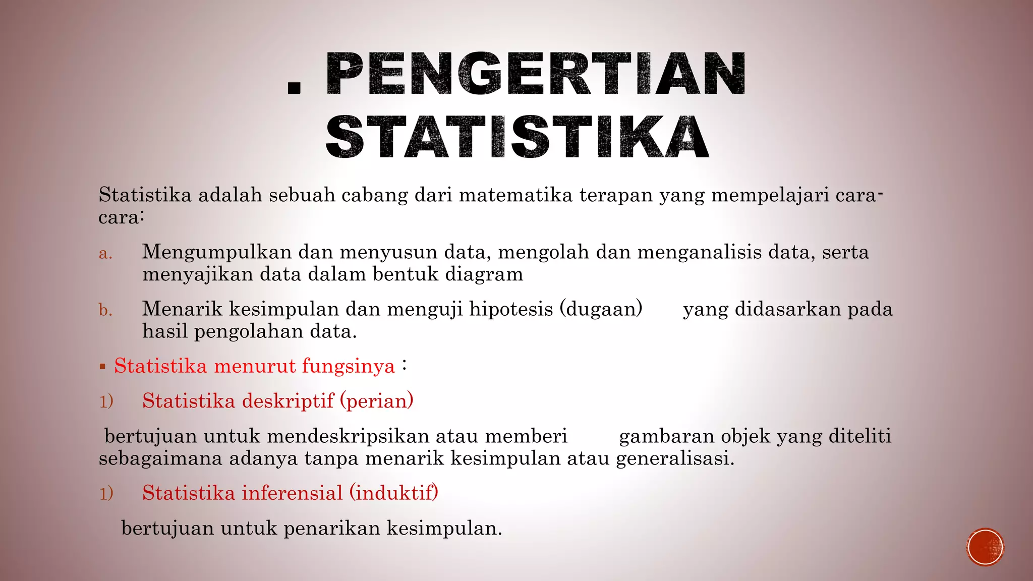 Pengantar Statistika | PPTX