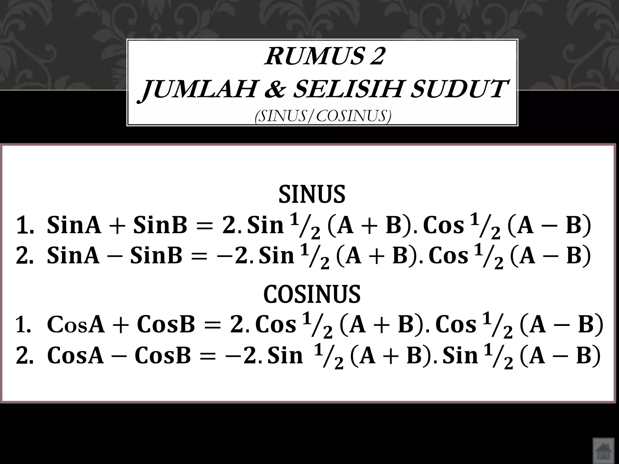 MATERI TRIGONOMETRI (kelas X) | PPTX