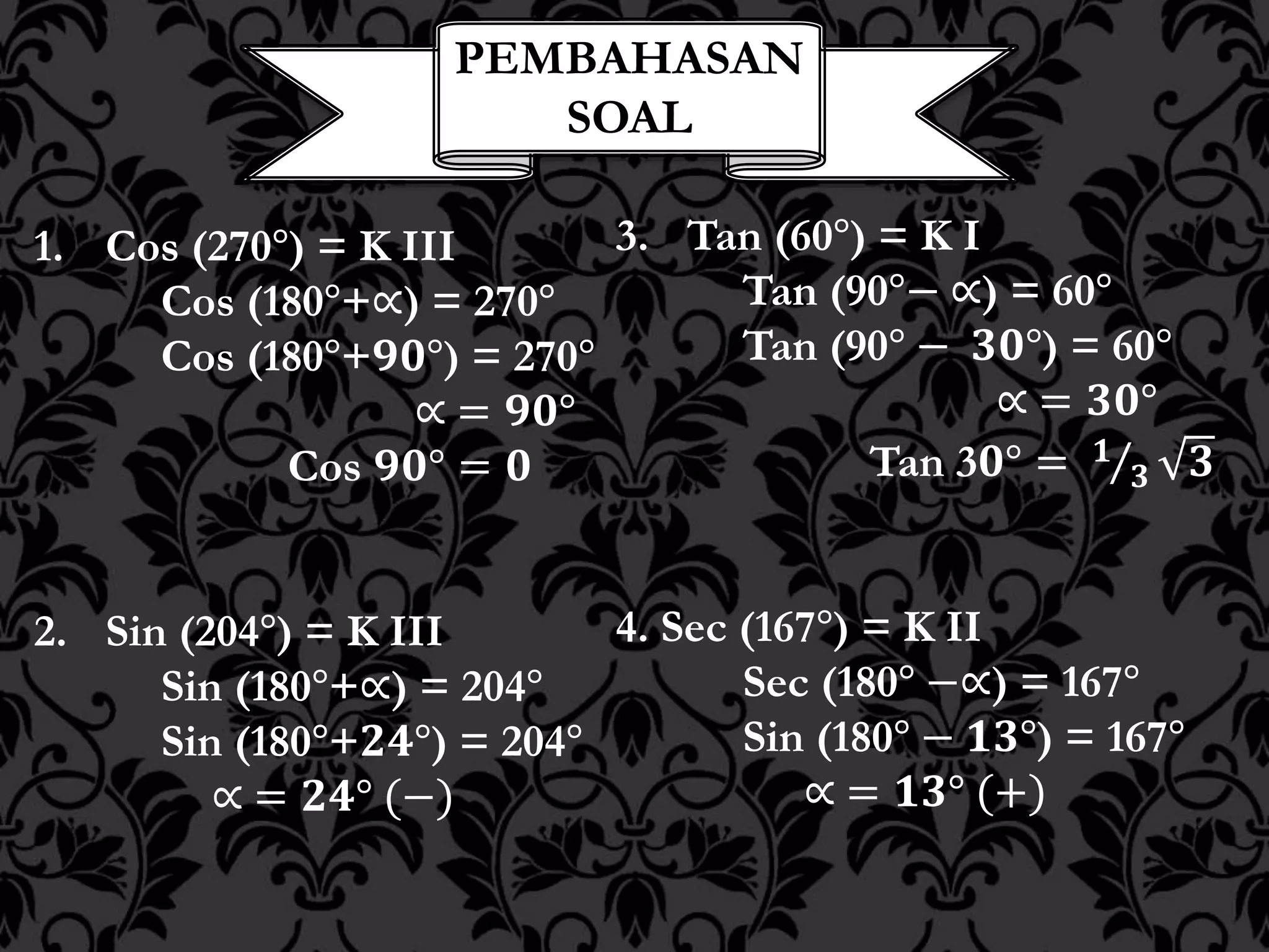MATERI TRIGONOMETRI (kelas X) | PPTX