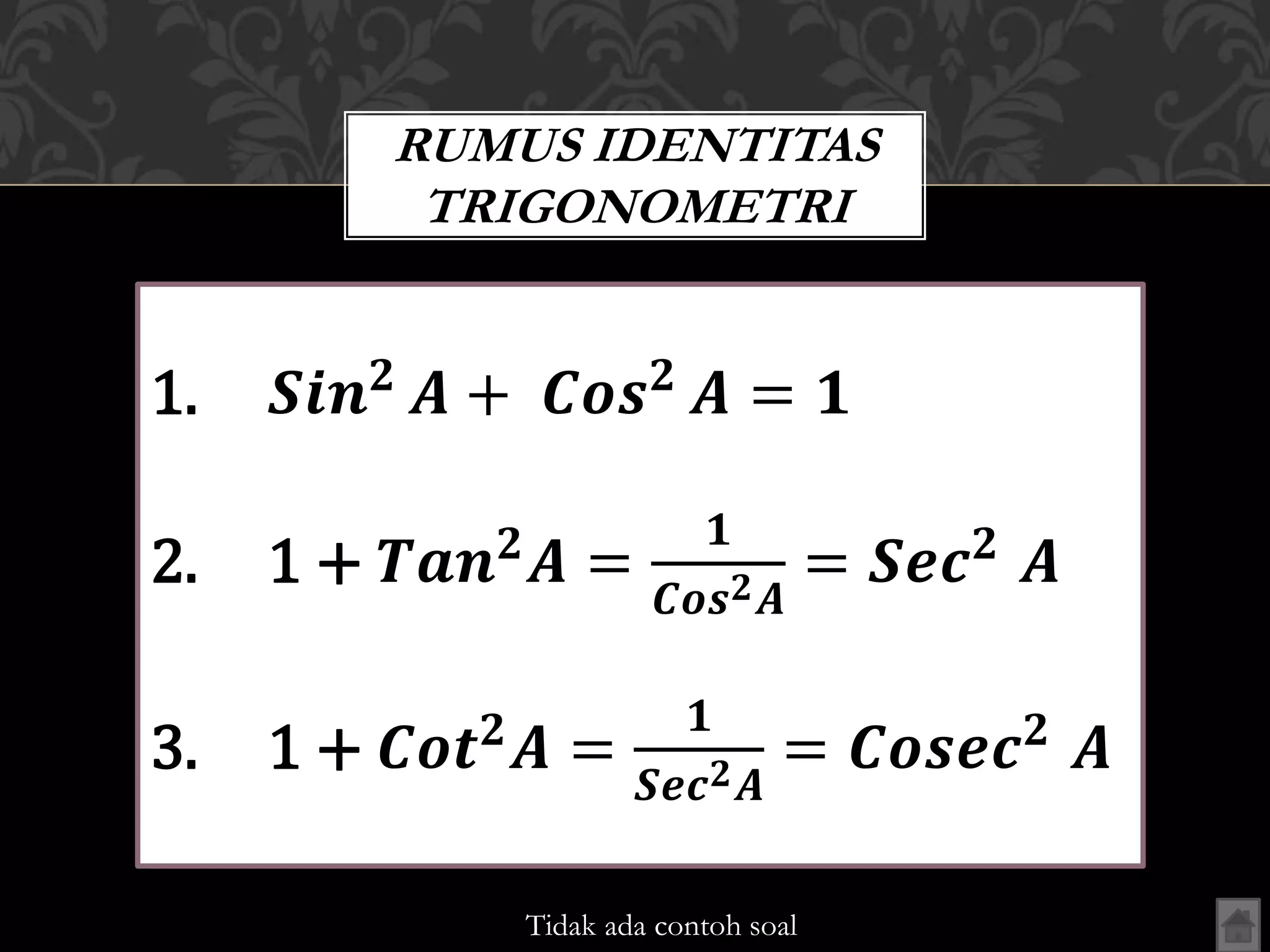 MATERI TRIGONOMETRI (kelas X) | PPTX