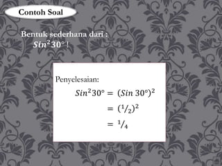 MATERI TRIGONOMETRI (kelas X) | PPTX