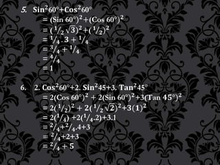 MATERI TRIGONOMETRI (kelas X) | PPTX