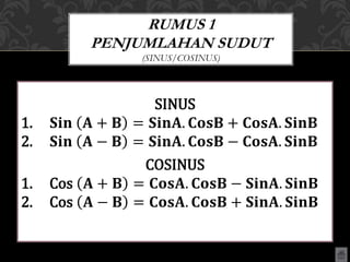 MATERI TRIGONOMETRI (kelas X) | PPTX