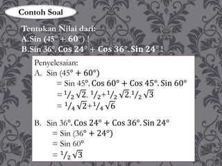 MATERI TRIGONOMETRI (kelas X) | PPTX