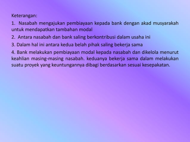 Skema Pembiayaan Mudharabah dan Musyarakah | PPTX