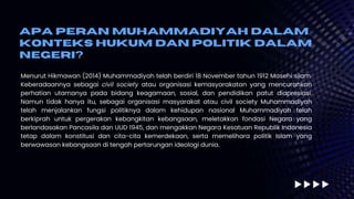 MUHAMMADIYAH DAN KEBAHARUAN HUKUM DAN POLITIK | PPTX