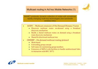 Ppt multicast routing | PDF