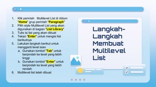 PPT Multilevel list.pptx