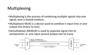 ppt multiplexing for engineering aktu latest | PDF