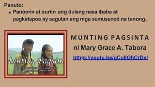 PPT MUNTING PAGSINTA - SIR BINASBAS.pptx