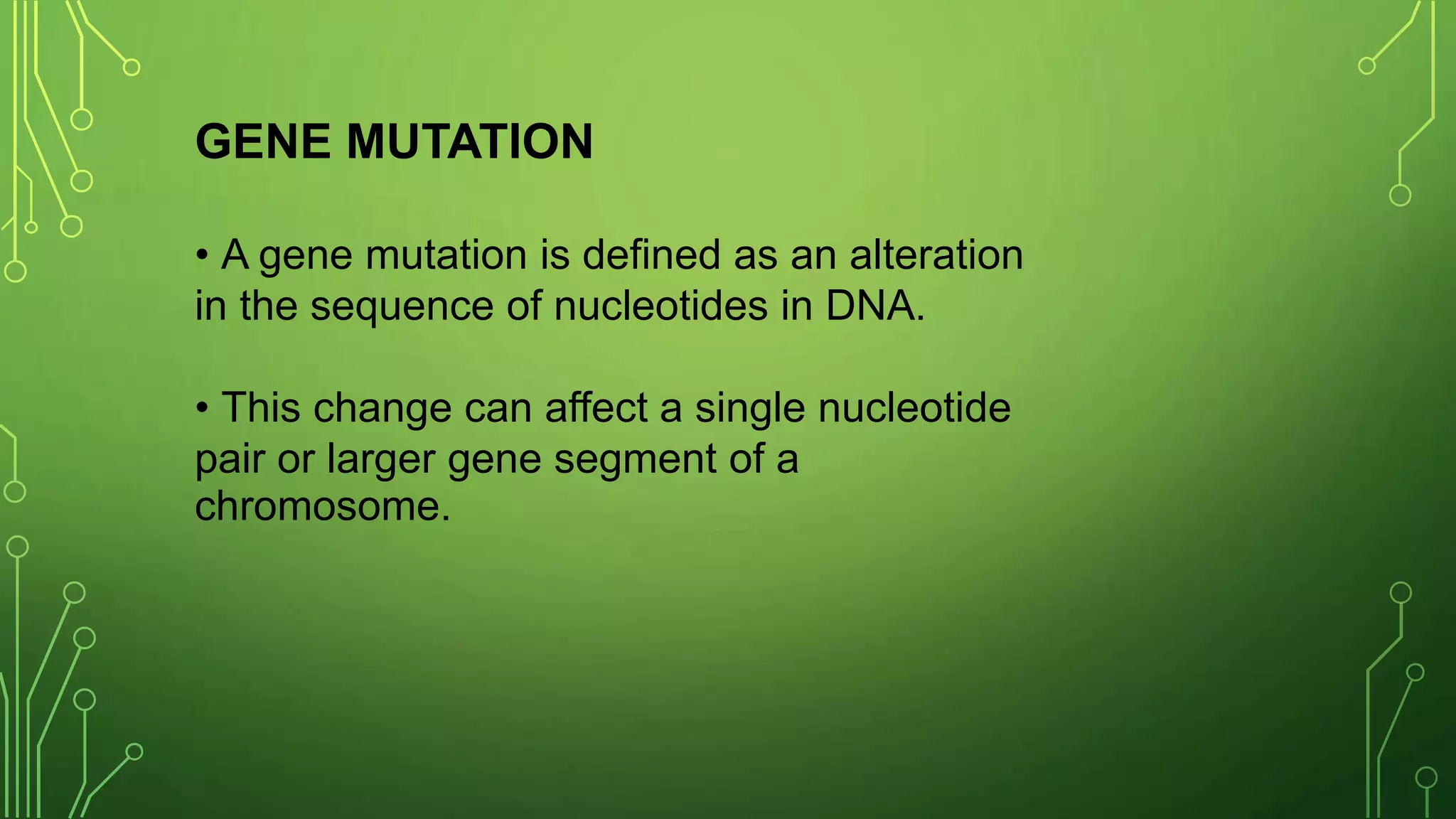 Gene Mutation | PPTX