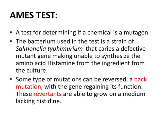 Ppt mutagenicity and carcinogenicity | PPTX | Genetics | Science