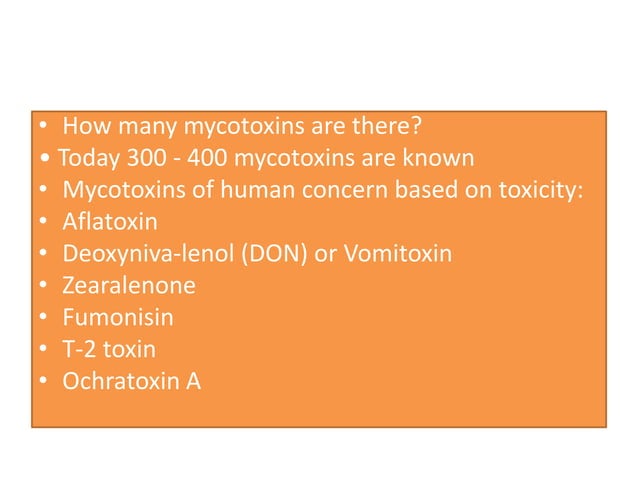 Mycotoxin.ppt | Chemistry | Science