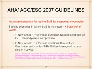 MANAGEMENT OF MYOCARDITIS | PPTX
