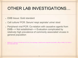 MANAGEMENT OF MYOCARDITIS | PPTX