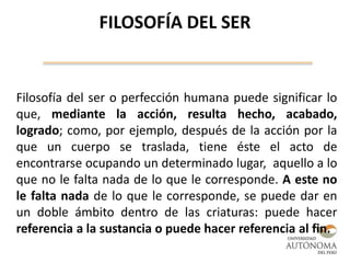 FILOSOFIA DEL SER | PPTX