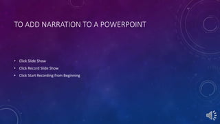 Ppt narration | PPTX