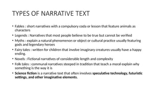 Presentation of Narrative Text Slide.pptxs | PPT