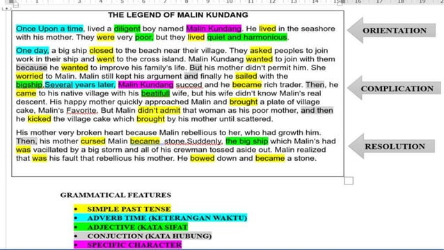 PPT NARRATIVE TEXT KELAS X kurikulum merdeka | PPTX