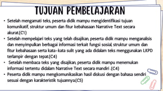 PPT NARRATIVE TEXT KELAS X kurikulum merdeka | PPTX