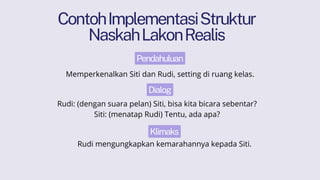PPT NASKAH LAKON REALIS Materi kelas 8 SMP | PDF