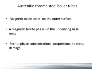 non destructive testing review for detection of creep damage in power ...