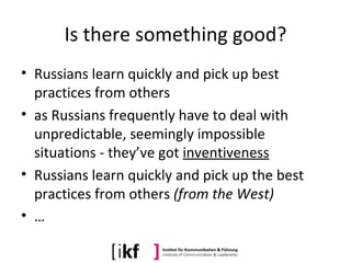 Russian Way of Management & Leadership in Russia | PPT