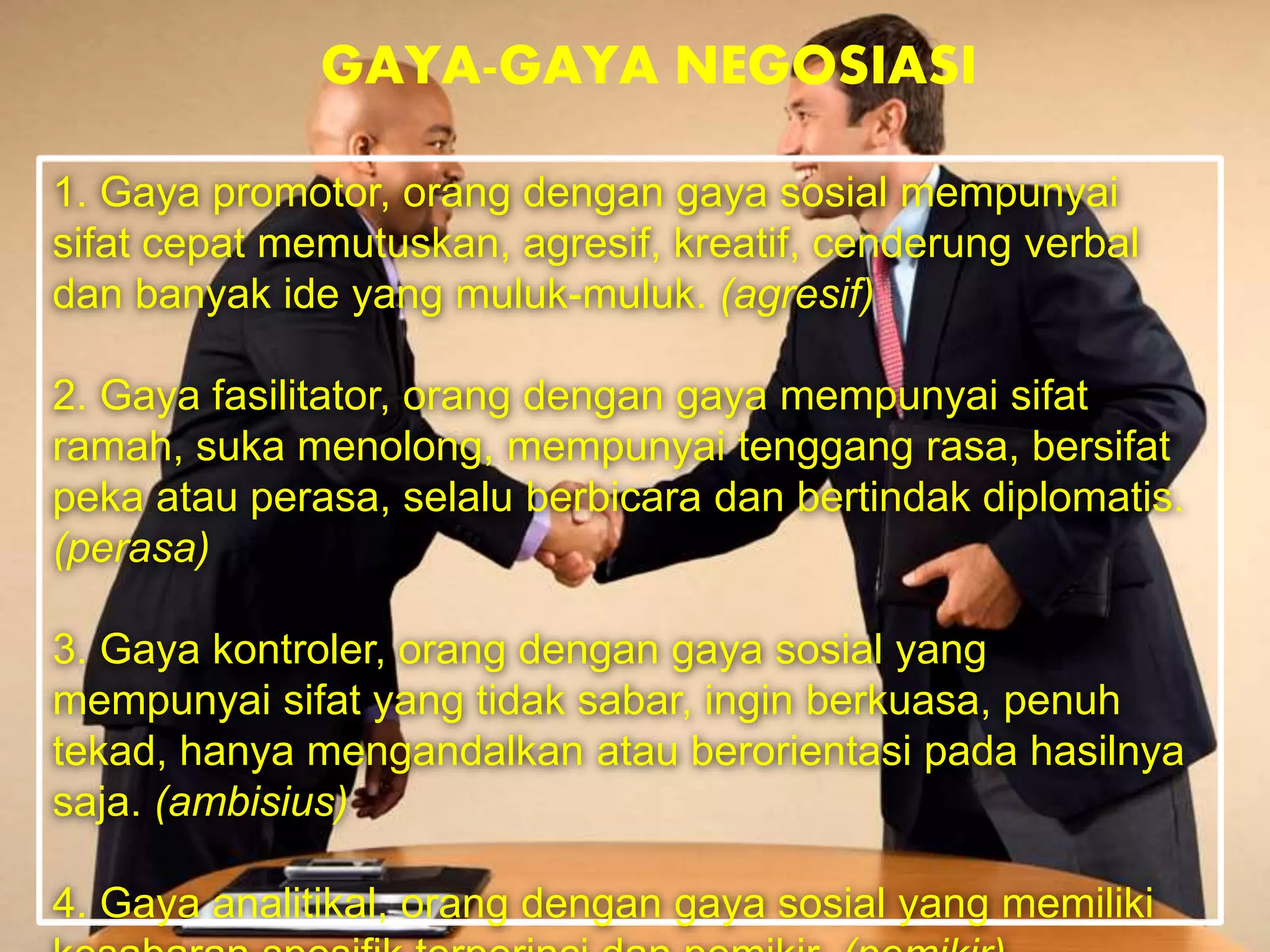 Ppt negosiasi | PPTX