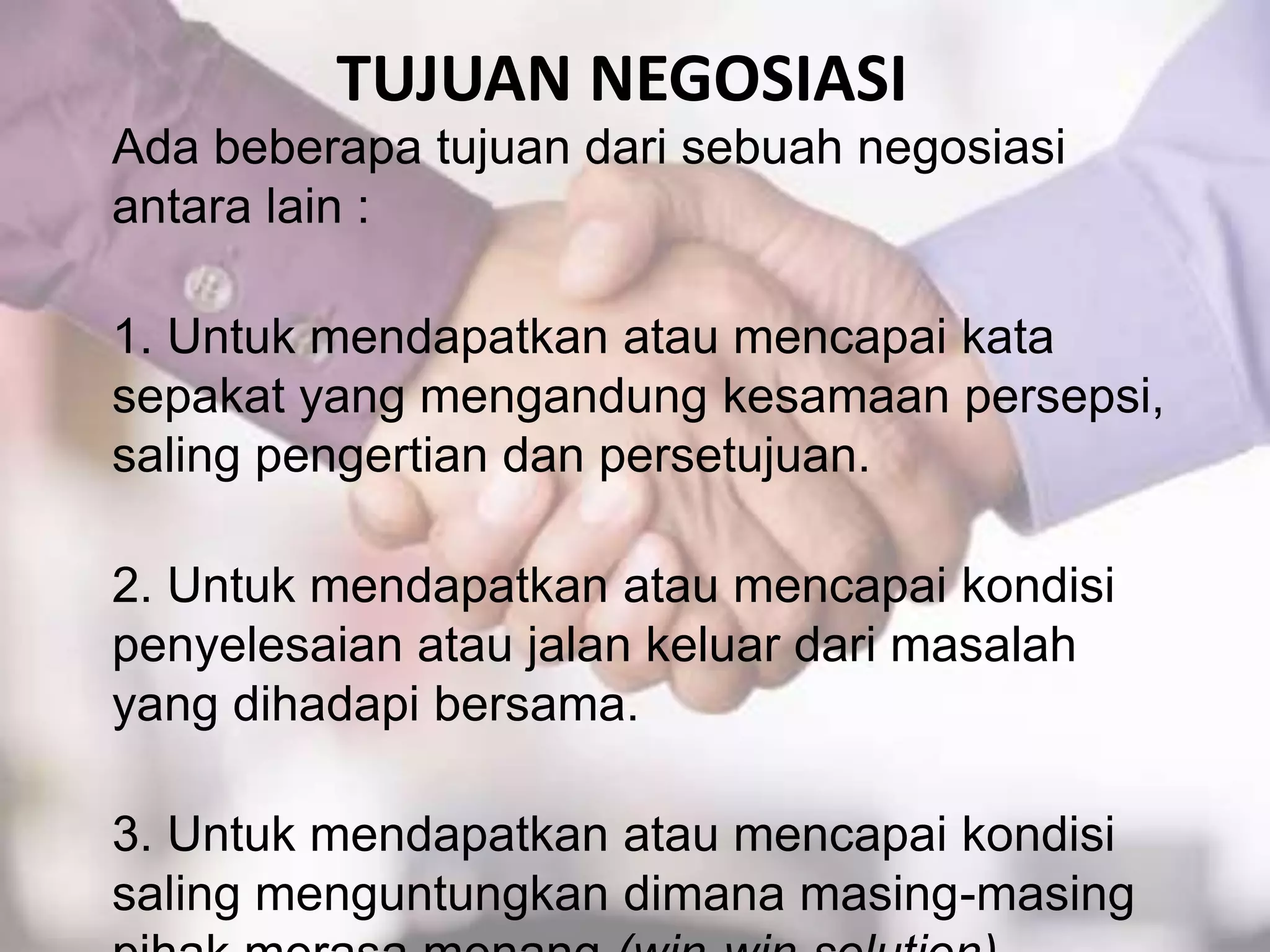 Ppt negosiasi | PPTX