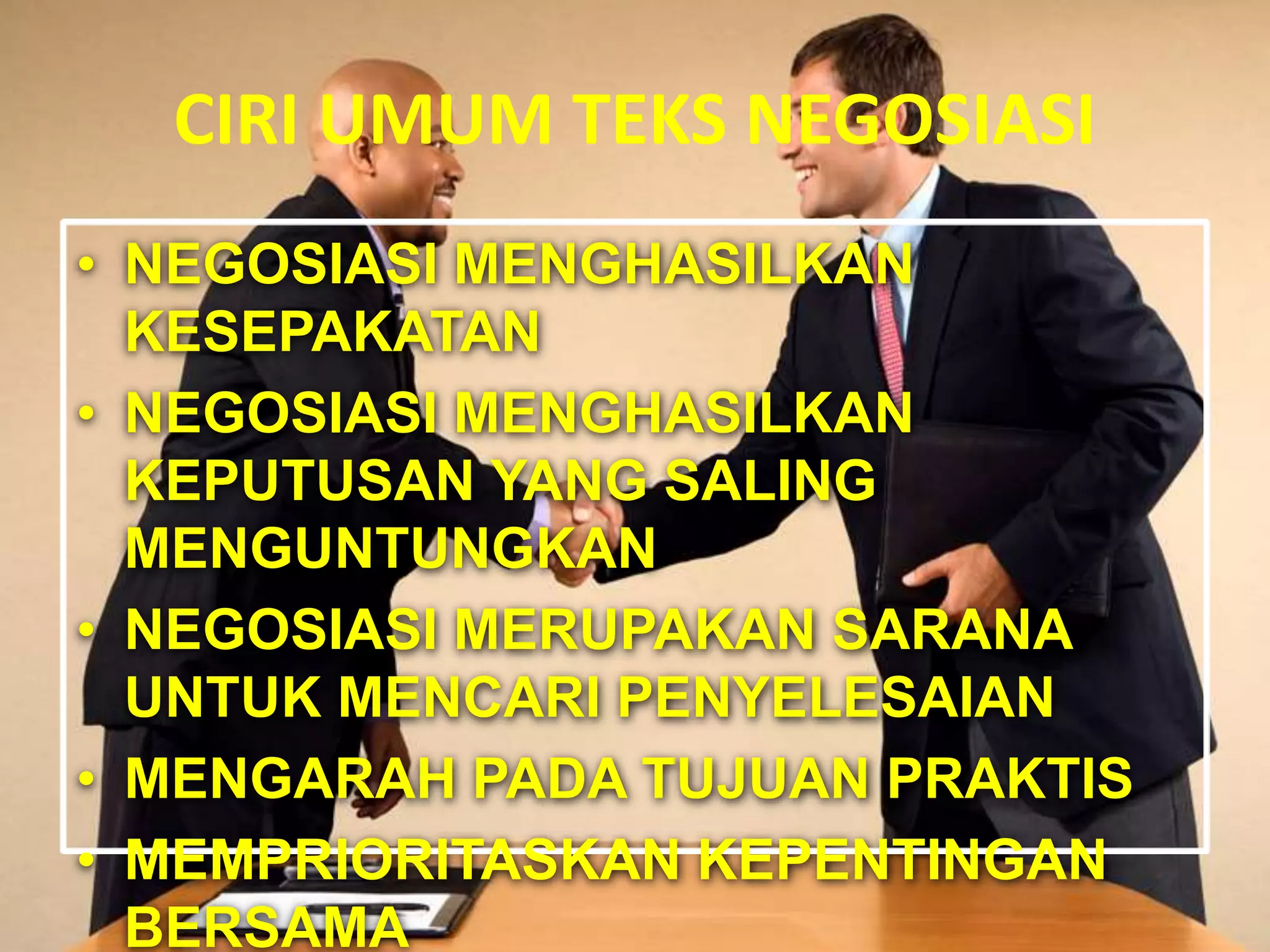 Ppt negosiasi | PPTX