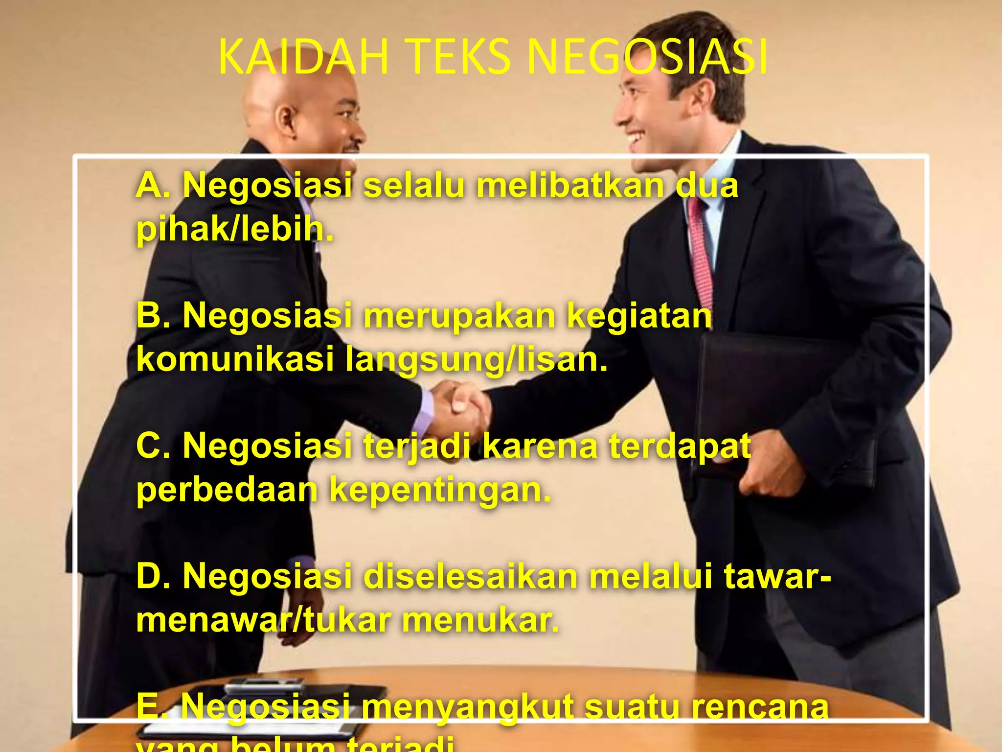 Ppt negosiasi | PPTX