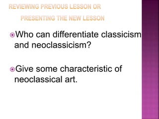 Ppt neoclassical | PPTX