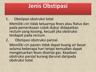 Ppt neontus tentang obstipasi | PPTX