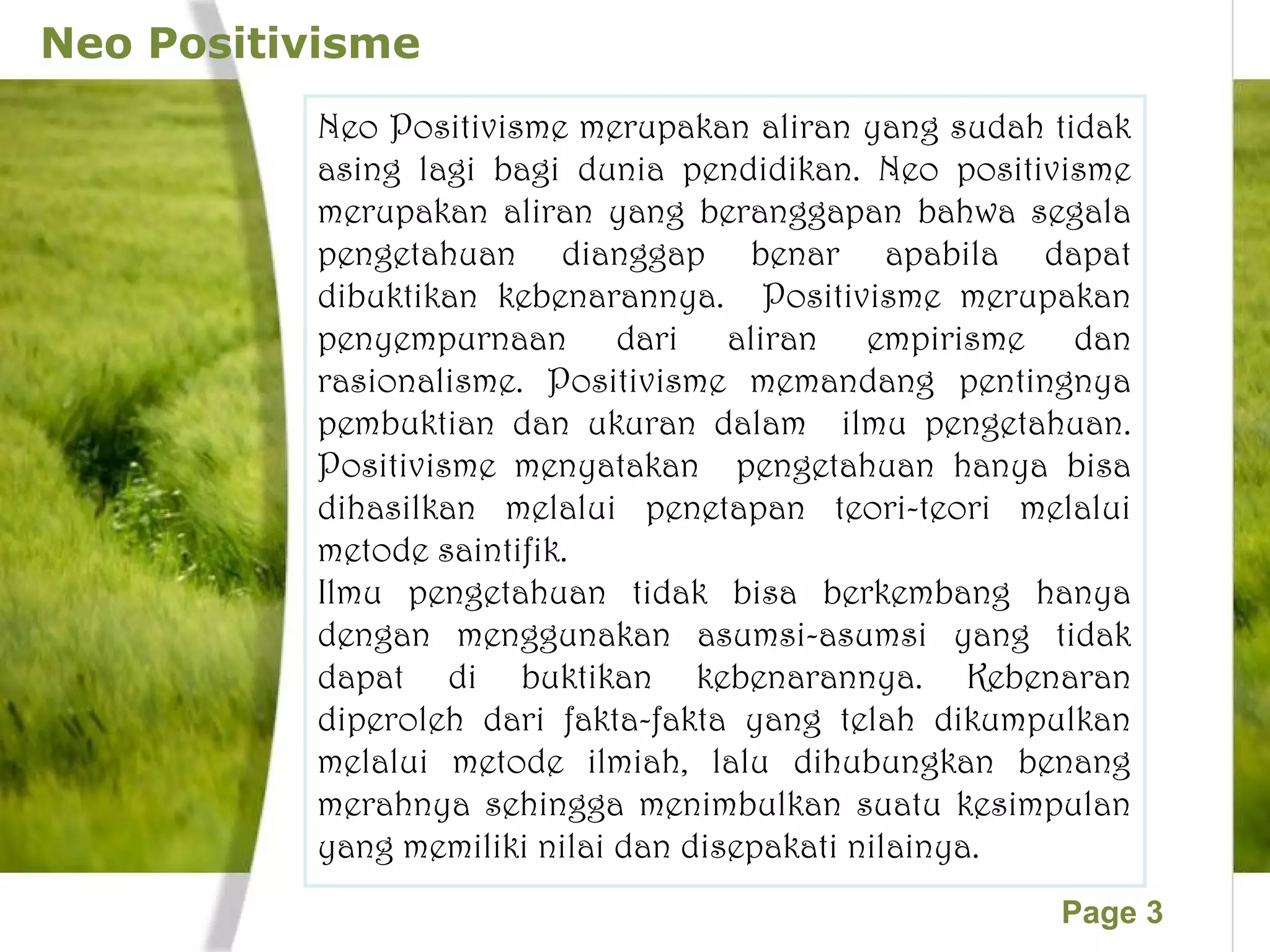 Ppt neopositivisme | PPT