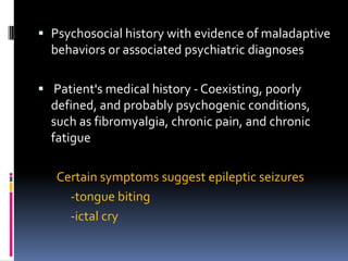 non epileptiform seizures | PPTX