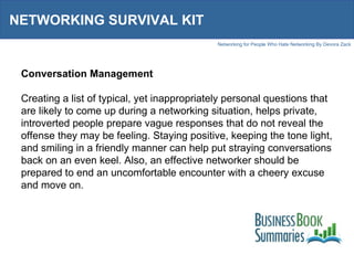Networking for People Who Hate Networking | PPT