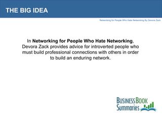 Networking for People Who Hate Networking | PPT