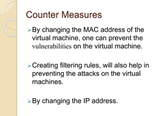 Network Intrusion Detection and Countermeasure Selection | PPTX