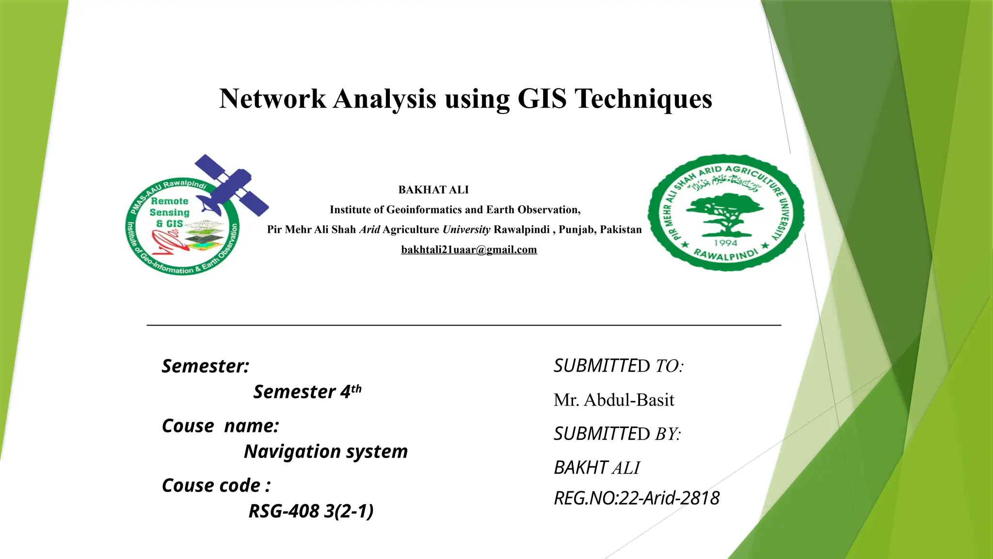 ppt networks analysis GIS and Remote Sensing.pptx