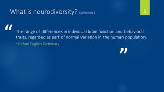 Neurodiversity in the Library: Inclusive Instruction & Programming for ...
