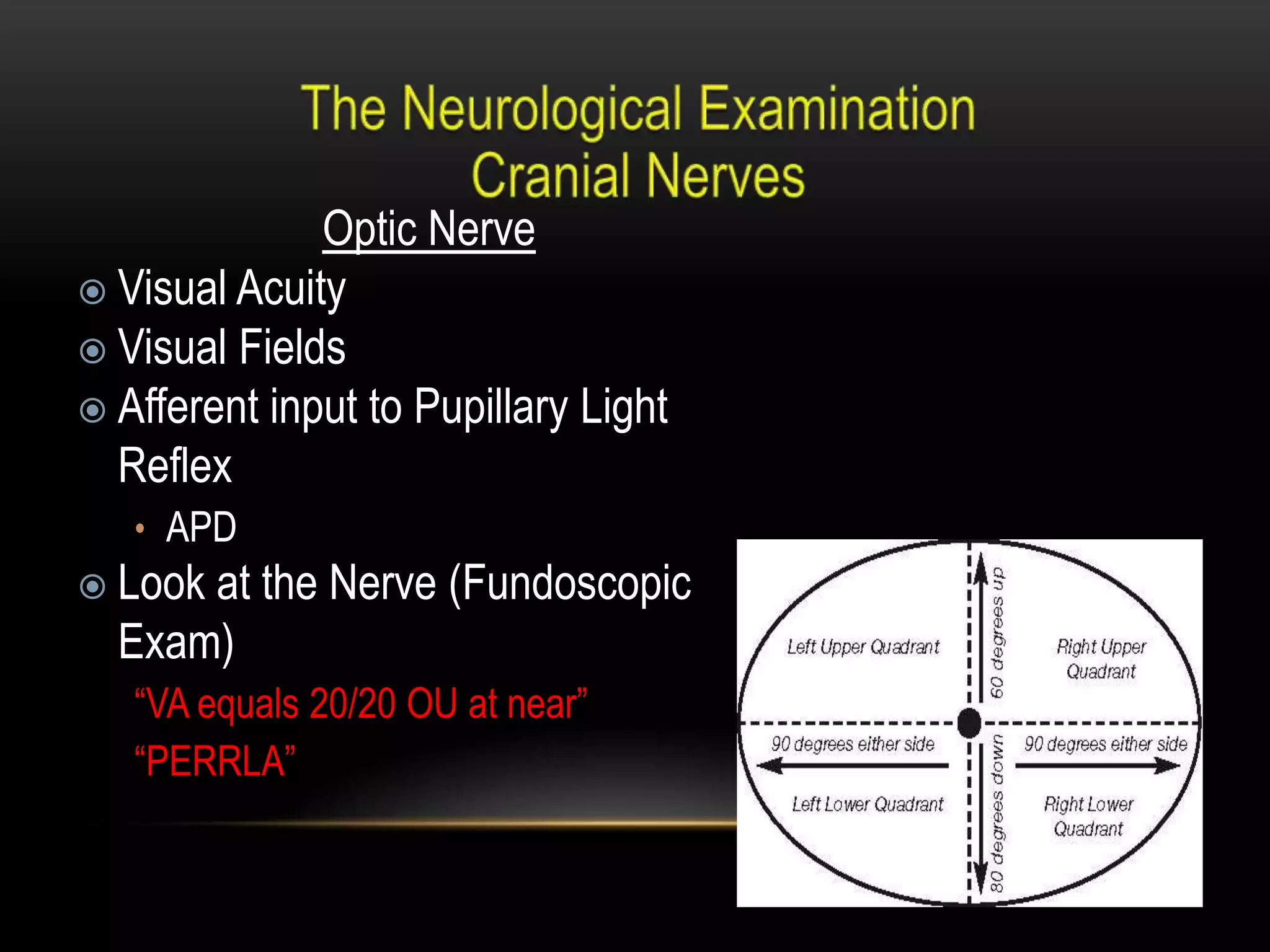 neurological examination ppt | PPTX